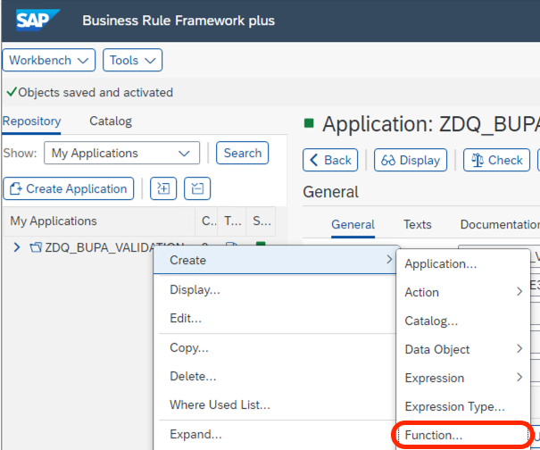 Validating data with BRFplus: Technical implementation